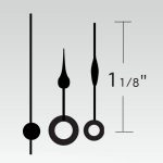 Round Repair Clock Movement with Press-on hands